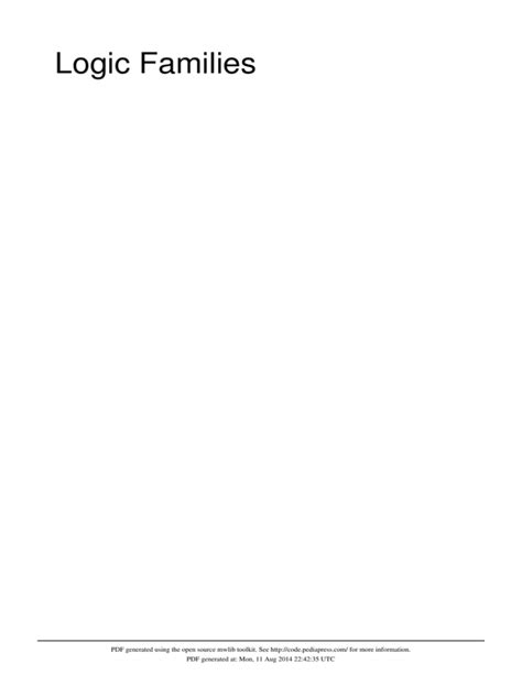 Logic Families Wikimedia Commons