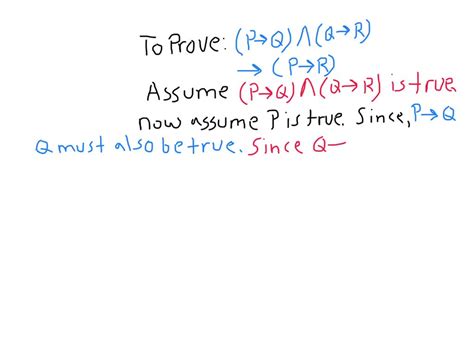 Show That P Q Q R P R Is A Tautology Numerade