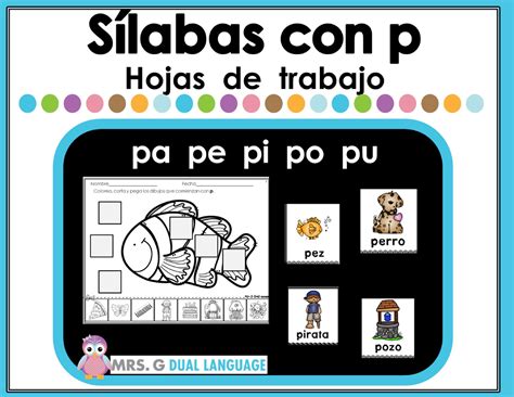 Letra P Silabas Pa Pe Pi Po Pu 95b