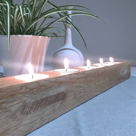 Unfinished Wood Tea Light Holders At Stormy Shumate Blog