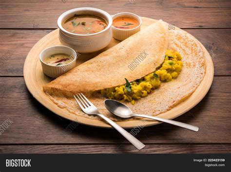 Masala Dosa Chutney Image And Photo Free Trial Bigstock