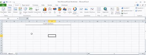 excel tutorial textbox cara memasukan text di dalam kotak box
