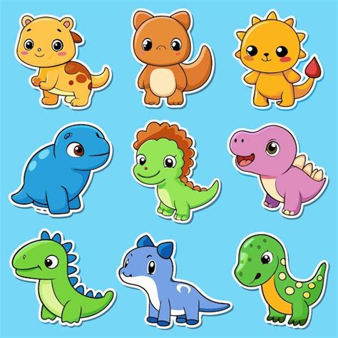 Stickers Para Niños Vector Premium Generado Con Ia
