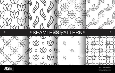 Seamless Natural Patterns For Design Vector Illustration Stock Vector Image And Art Alamy