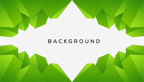 Premium Vector Polygon Background Green Modern Design