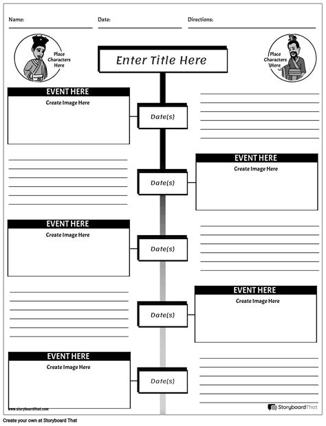 Free Timeline Worksheets Storyboard That Templates
