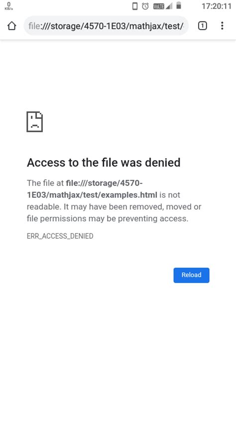 external sd chrome unable to read files from sd card android