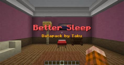 Sleep Restores Your Hp Datapack By Taku Minecraft Data Pack