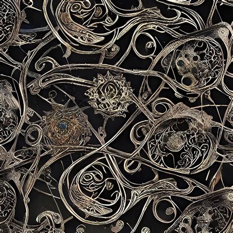 Premium Photo 3d Beautiful Scroll And Filigree Pattern Render