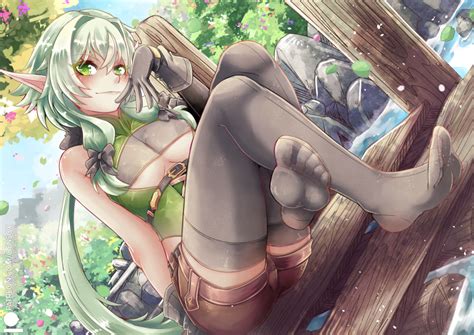 Gensox High Elf Archer Goblin Slayer Goblin Slayer Wood Highres 1girl Asymmetrical