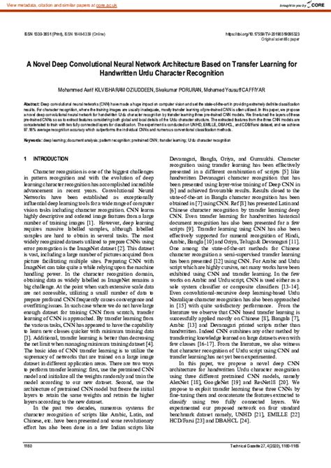 Pdf A Novel Deep Convolutional Neural Network Architecture Based On