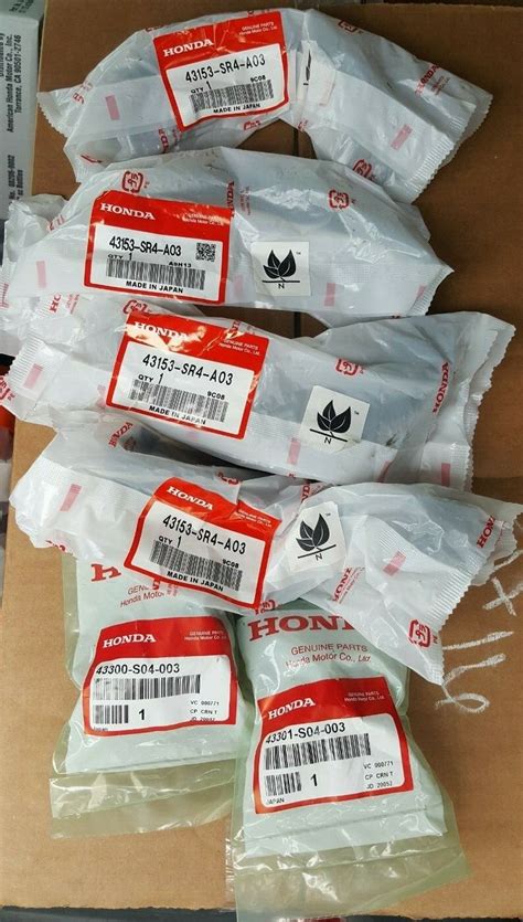 43153 Sr4 A03 X4 43300 S04 003 43301 S04 003 Oem Honda Brake Shoe