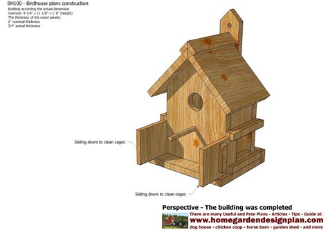 Build A Coop Blog Bh100 Bird House Plans Construction Bird House