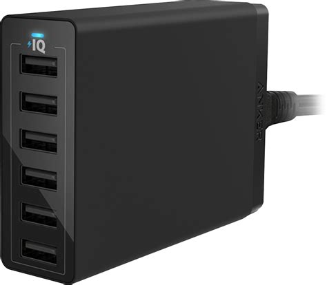 Customer Reviews Anker 6 Port Usb Charging Hub Black A2123j12 Best Buy