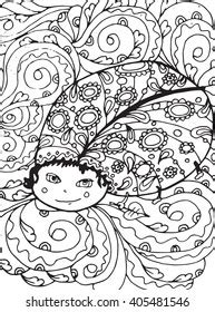 Adult Coloring Page Design Bug Black Stock Vector Royalty Free 405481546 Shutterstock