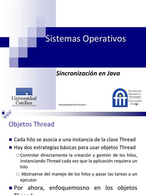 so 04 sincronizacion de procesos java pdf hilo computación