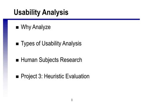 ppt usability analysis powerpoint presentation free download id