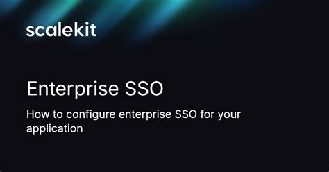 Enterprise Sso Scalekit Docs