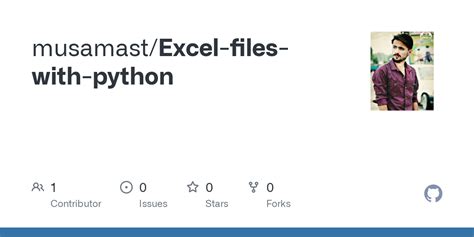 GitHub Musamast Excel Files With Python