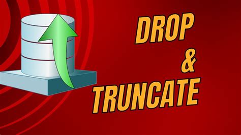 sql tutorial drop and truncate lec 4 youtube