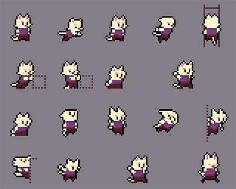 Cat Character Asset Pack By Oboropixel