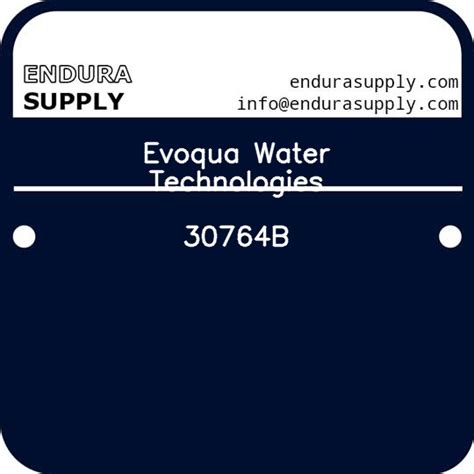 Evoqua Water Technologies Part List Endura Supply
