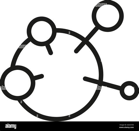 Node Icon Outline Node Vector Icon For Web Design Isolated On White