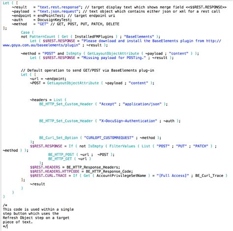 Docusignapi Docusign Integration Into Filemaker Stack Overflow