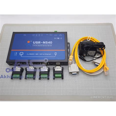 Jual Usr N540 4 Ports Serial To Ip Converters Rs232 Rs485 Rs422 To Ethernet Shopee Indonesia