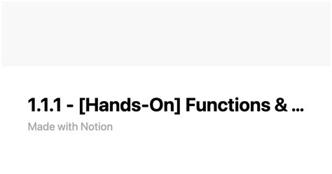 111 Hands On Functions And Higher Order Functions Notion