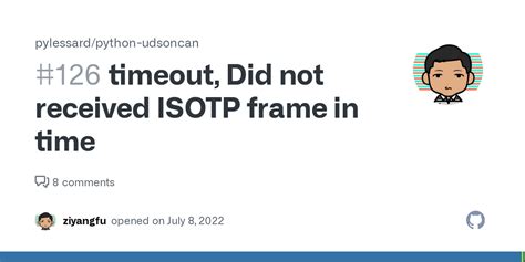 Timeout Did Not Received Isotp Frame In Time · Issue 126 · Pylessardpython Udsoncan · Github