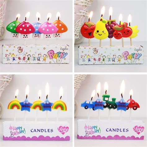 크리에이티브 무연 모양 생일 케이크 양초 장식 어린이 베이비 파티 레이아웃 귀여운 그물 빨간색 케이크 데코용품 AliExpress