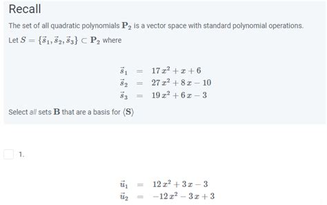 Solved The Set Of All Quadratic Polynomials P Is A Vector Chegg Com