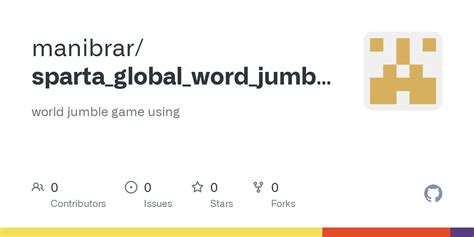 Github Manibrarspartaglobalwordjumblegame World Jumble Game Using