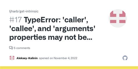 TypeError Caller Callee And Arguments Properties May Not Be