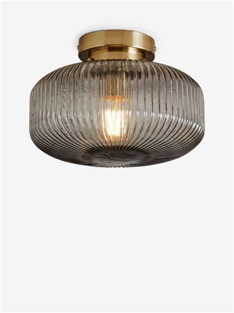 Buy Smoke Grey Lexington 1 Light Flush Fitting Ceiling Light From The Next Uk Online Shop