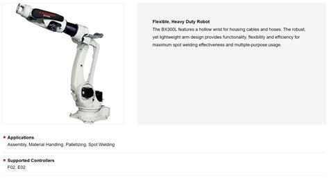 KAWASAKI BX L AXIS GENERAL PURPOSE LARGE ROBOT PAYLOAD KG X MM REACH R A B Indust