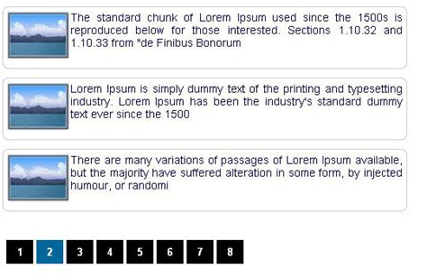 collection of free css3 jquery pagination plugins