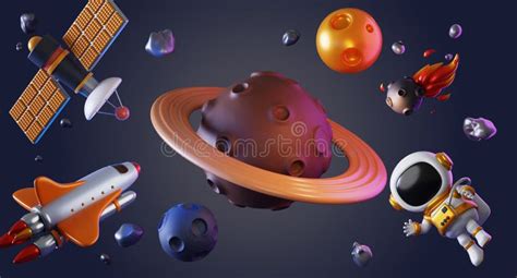 Spaceman Floating Cartoon Stock Illustrations 3172 Spaceman Floating