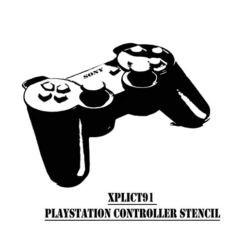 Playstation Controller Stencil By Xplict91 On Deviantart