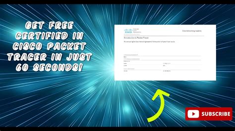 Download Your Cisco Packet Tracer Intro Certificate In Just 1 Minute