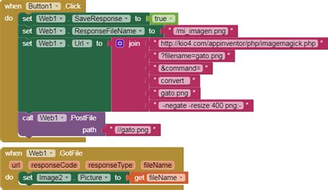 Using The Imagemagick Api With Appinventor 2 Tutorials And Guides