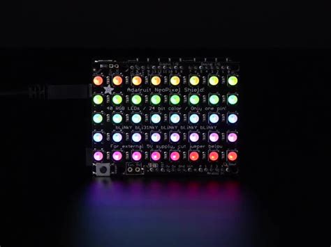 Adafruit Neopixel Shield 40 Rgbw Warm White [~3000k] Id 2864