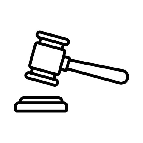 hammer of justice icon vector design template in white background 40982127 Vector Art at Vecteezy