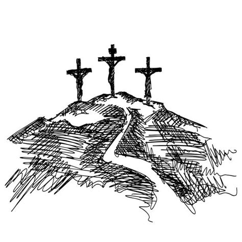 1,100+ Drawing Of The Jesus Crucifixion Stock Illustrations, Royalty ...