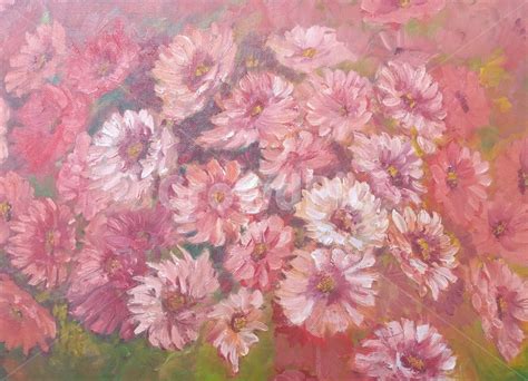 유화 꽃 그림 핸드메이드 분홍 사진이미지일러스트캘리그라피 틴티작가