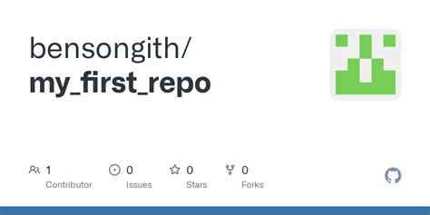 Github Bensongithmyfirstrepo