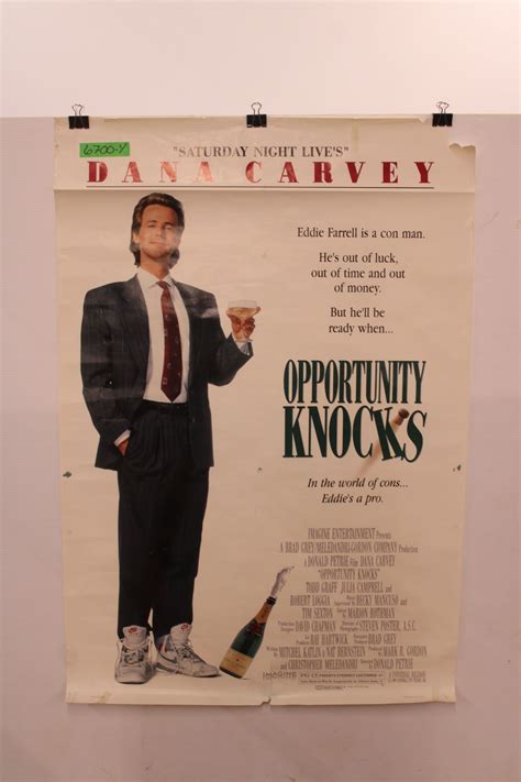 Movie Theatre Poster Reverse Double Sided 40 Opportunity Knocks