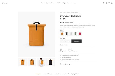 Woocommerce Theme Uncode