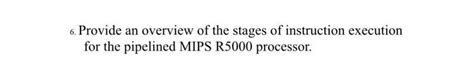 Solved 6 Provide An Overview Of The Stages Of Instruction